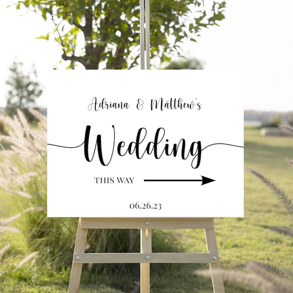 Event This Way Sign - Etsy