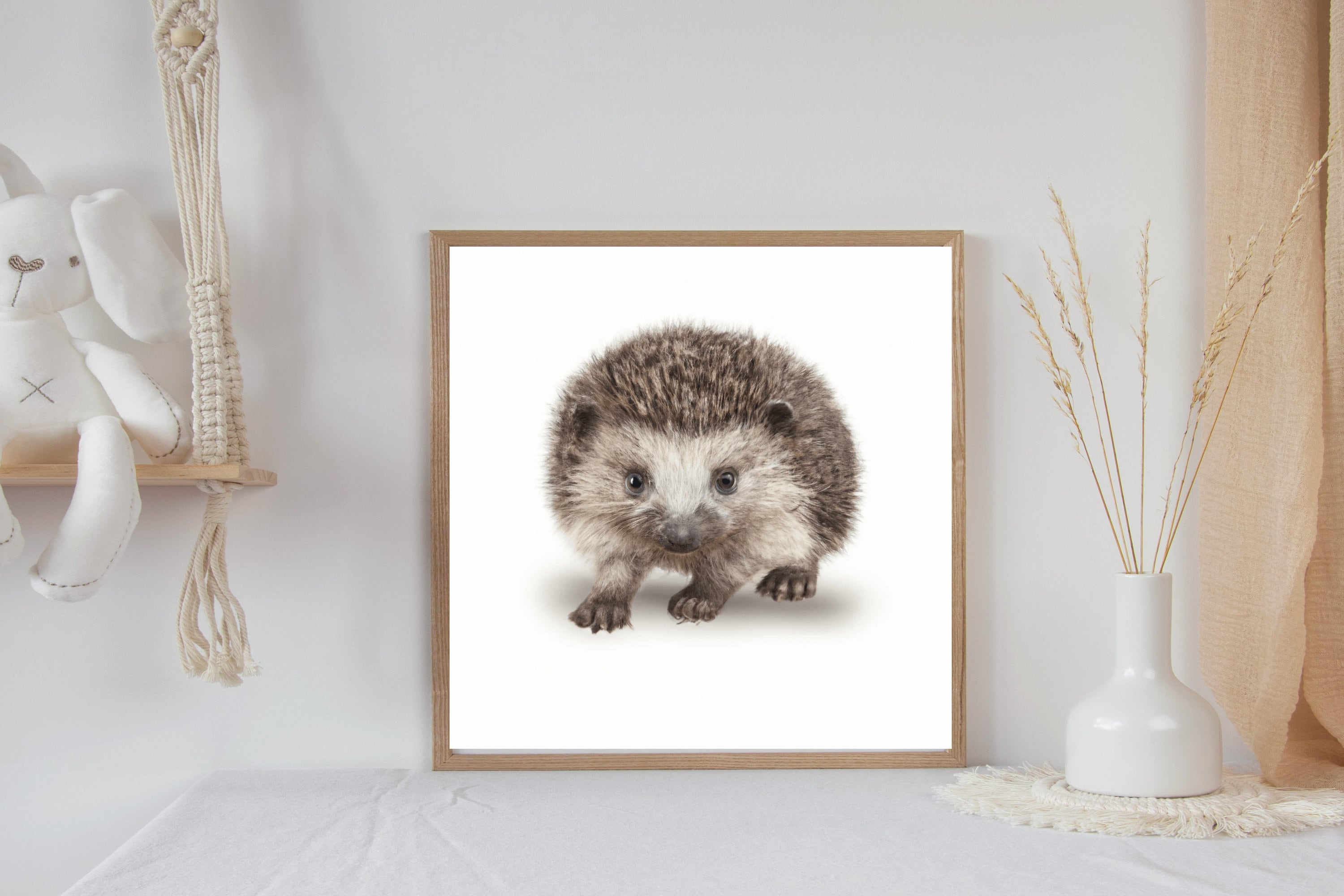 Hedgehog Printable Wall Art, Baby Hedgehog, Nursery, Woodland Animal ...