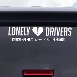 Lonely Drivers Club JDM Car Window Sticker all Colours & Sizes - Etsy
