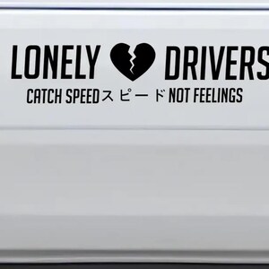 Lonely Drivers Club JDM Car Window Sticker all Colours & Sizes - Etsy