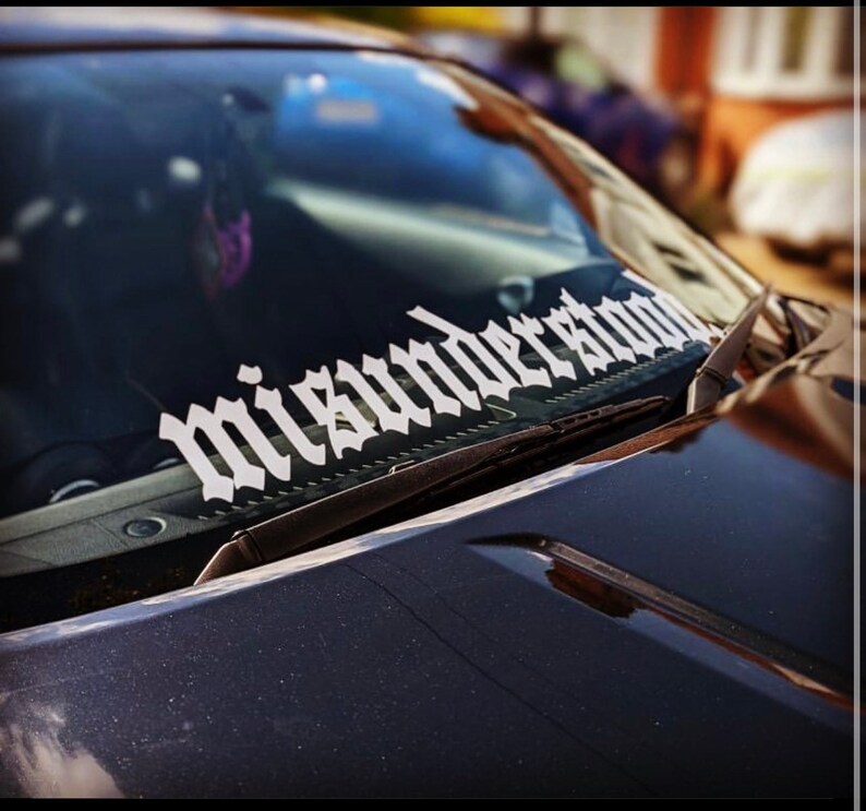 Misunderstood Car Window Sticker all Colours & Sizes - Etsy