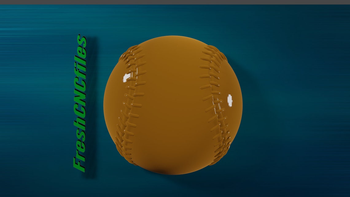 Baseball CNC 3D Relief File STL - Etsy