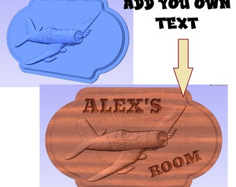 Airplane 3d Stl File - Etsy