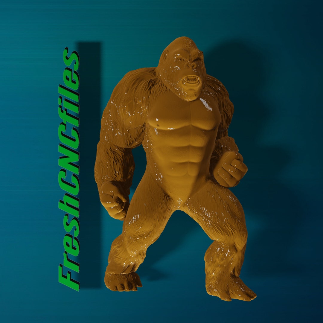 Ape, Sasquatch CNC 3D Relief File STL - Etsy