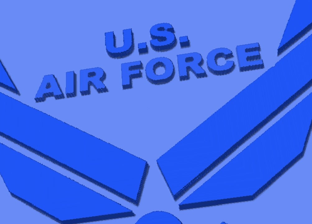 U.S. Air Force Clock | CNC 3D Relief File STL - Etsy