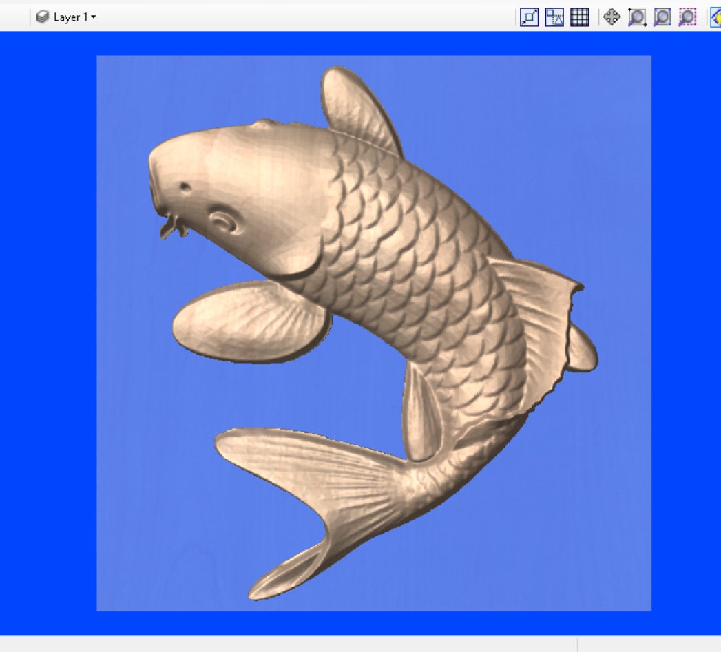 Fish CNC 3D Relief File STL - Etsy