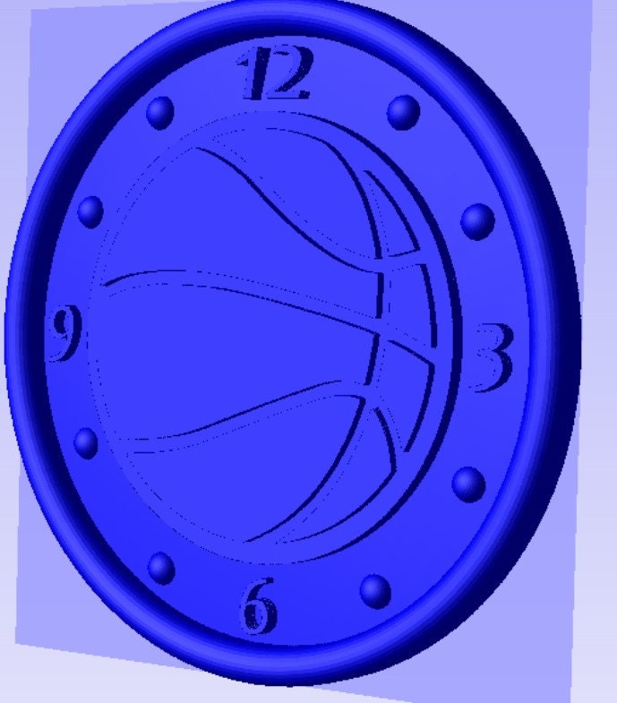 Basketball Clock | CNC 3D Relief File STL - Etsy
