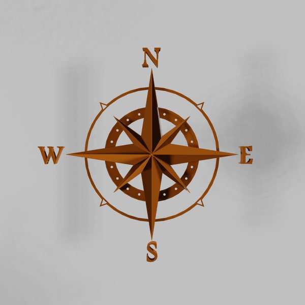 Compass Stl File - Etsy