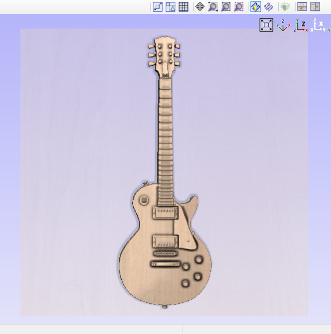 Guitar | Five Files - CNC 3D Relief Files, STL - Etsy