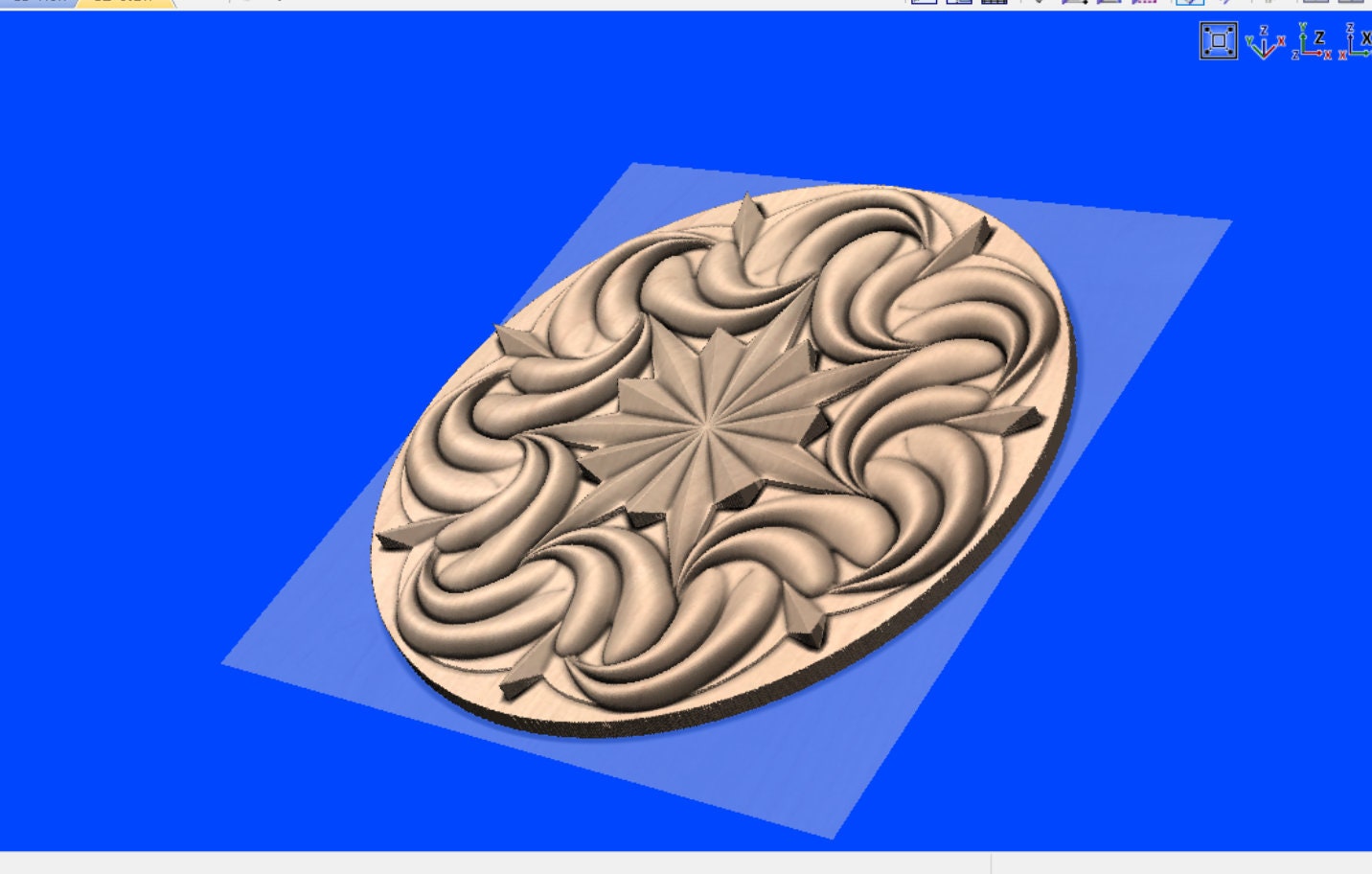 5 Round Applique Files CNC STL 3D Relief - Etsy