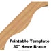 Funston 30-inch Printable Knee Bracetemplate - Etsy