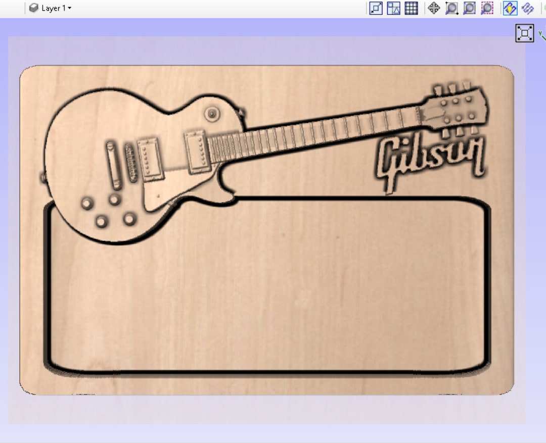 Guitar Desk Organizer | CNC 3D Relief File STL - Etsy