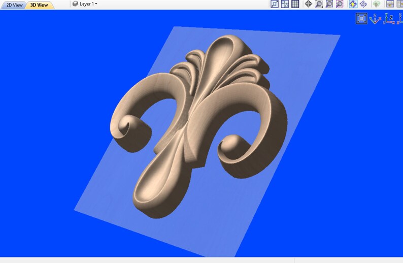 5 Classic Applique Files CNC STL 3D Relief - Etsy