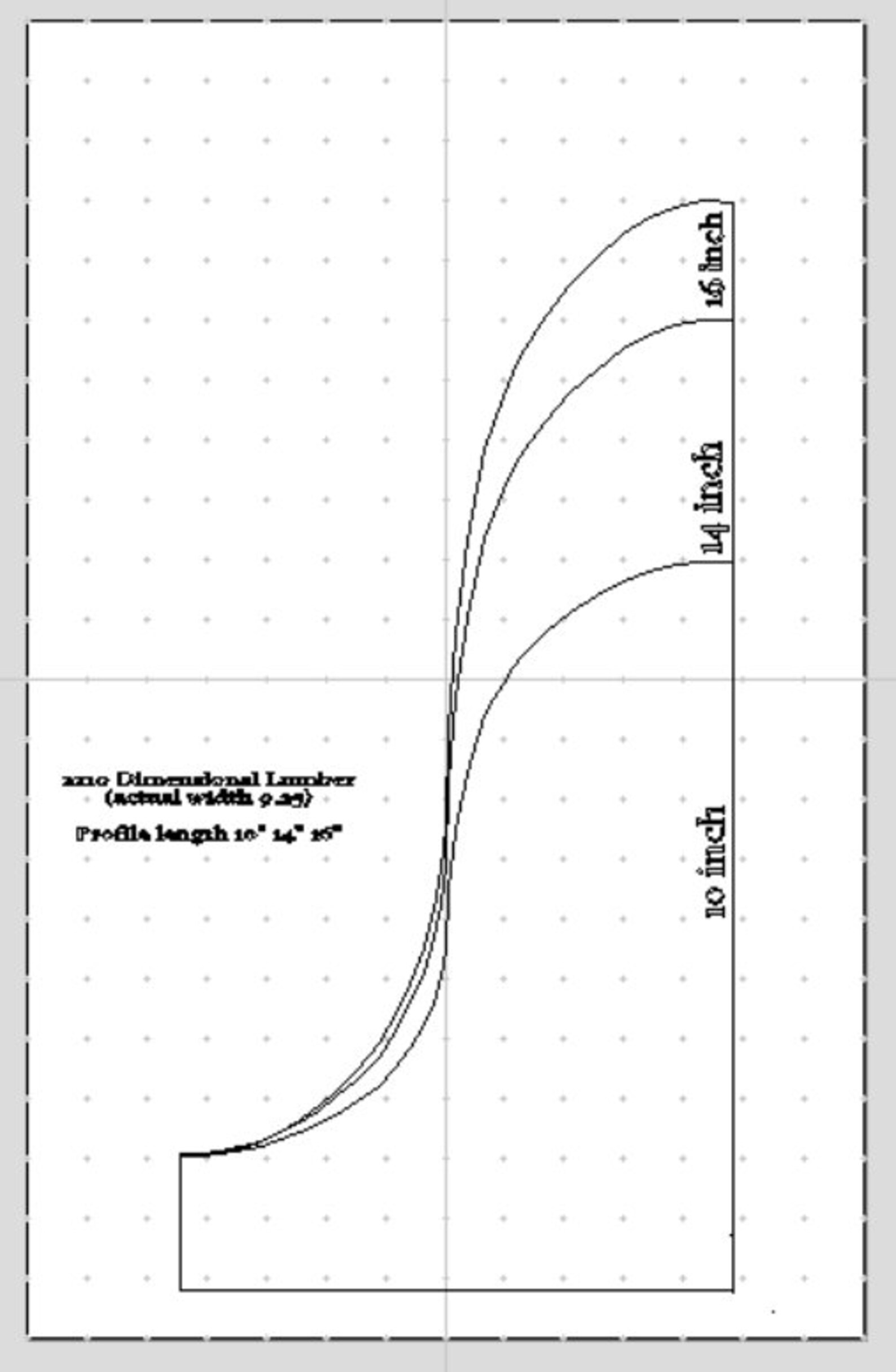 Roosevelt Tail Design Template for 2x10 Dimensional Lumber - Etsy