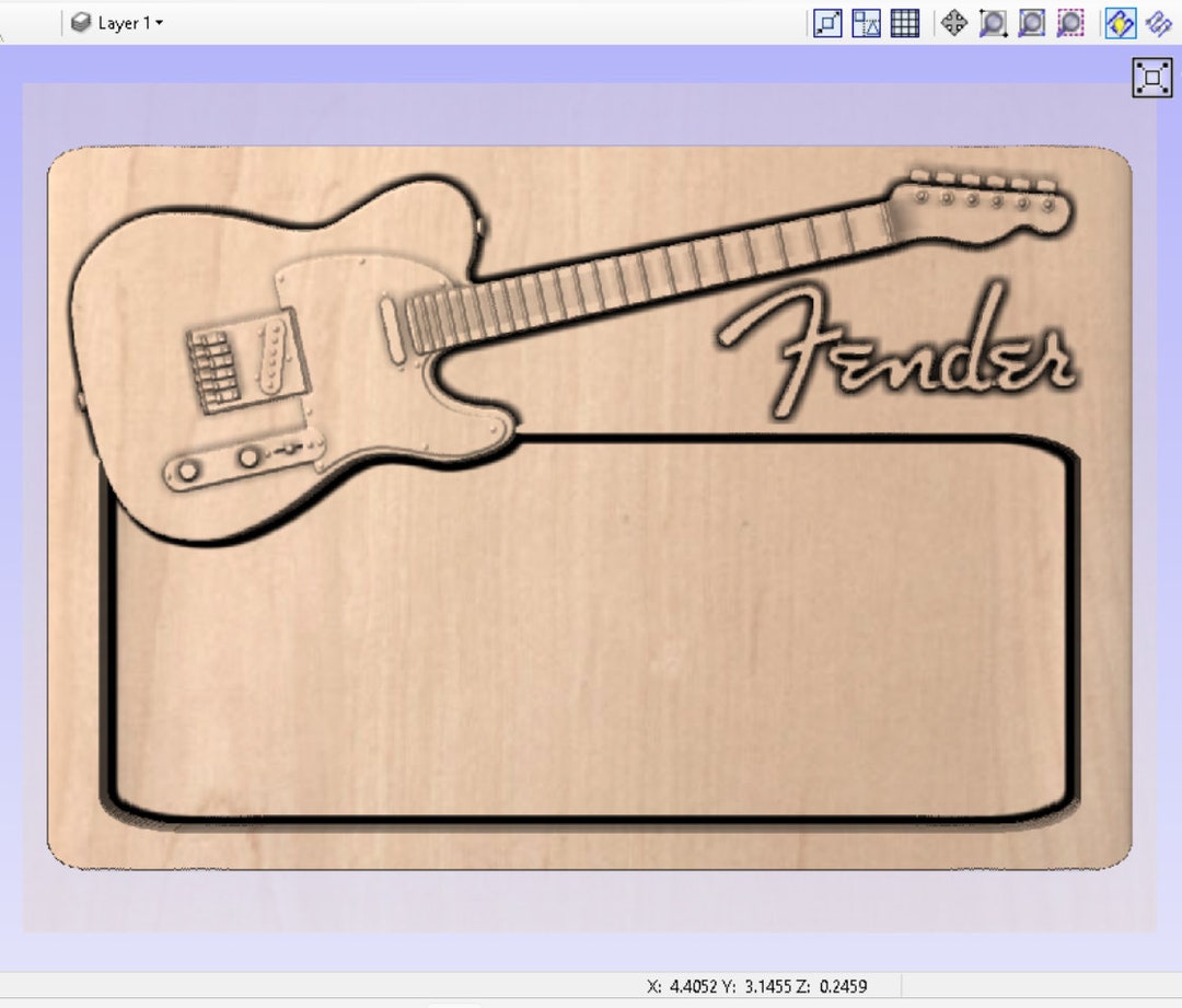 Guitar Desk Organizer | CNC 3D Relief File STL - Etsy