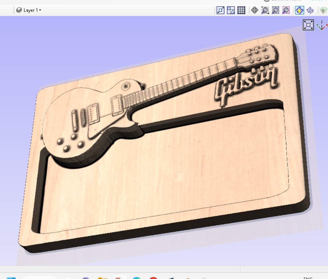 Guitar Desk Organizer CNC 3D Relief File STL - Etsy