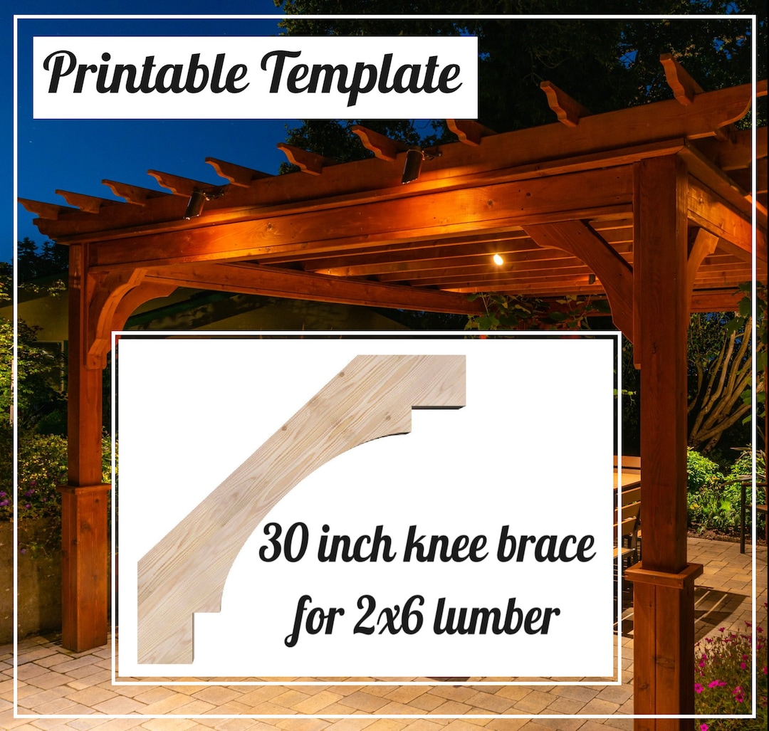 Knee Brace 30-inch Printable Template - Etsy