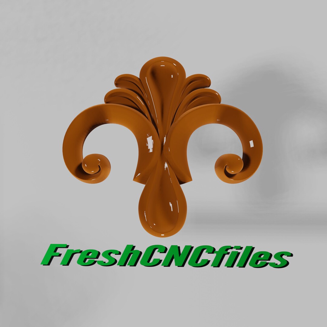 Simple Center Applique CNC STL 3D Relief File - Etsy