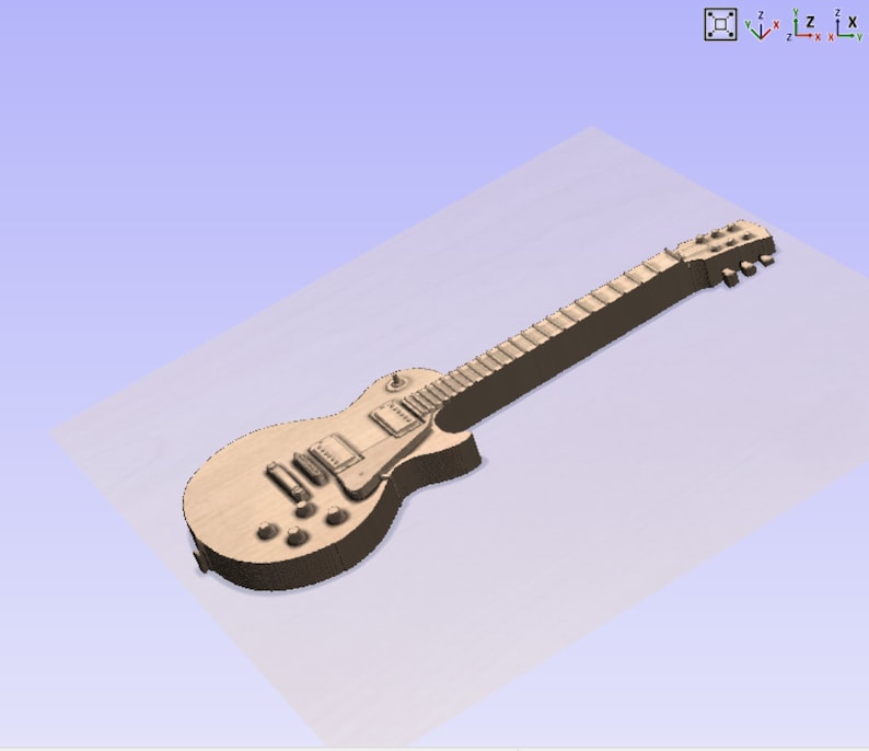 Guitar Five Files CNC 3D Relief Files, STL - Etsy