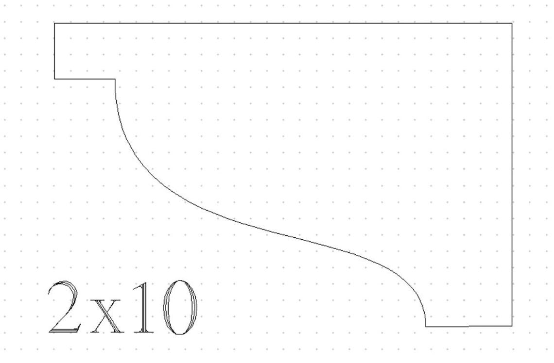 Roma Pergola Tail Design Template 2x10 - Etsy