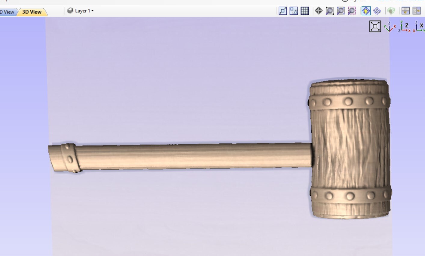 Wood Hammer CNC 3D Relief File STL - Etsy