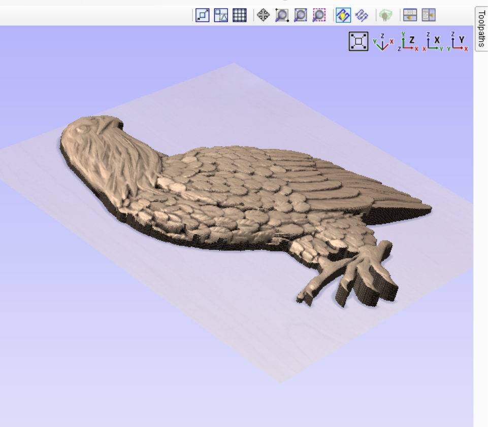 Eagle Three CNC 3D Relief File STL - Etsy