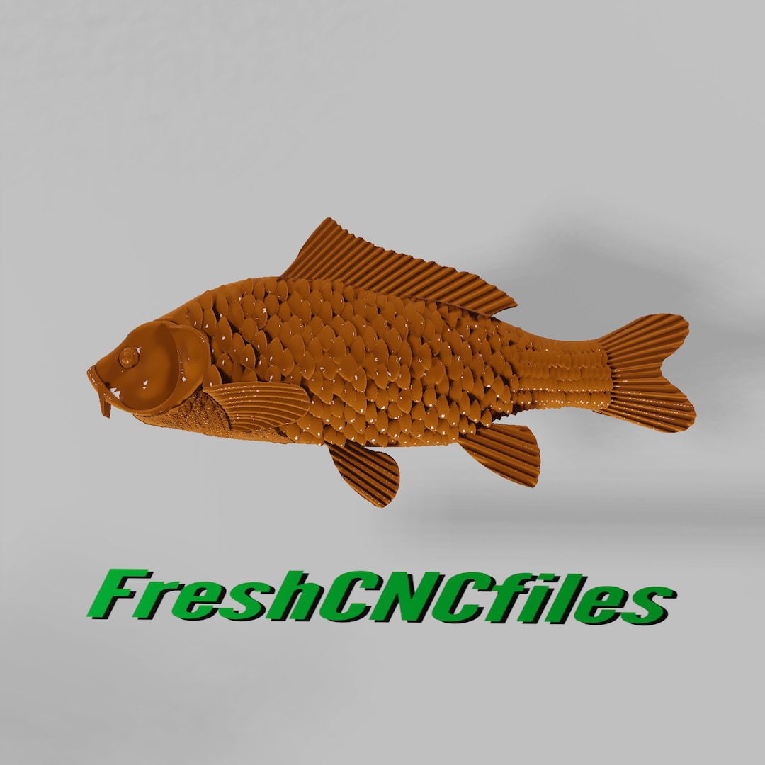 Fish | CNC 3D Relief File STL - Etsy