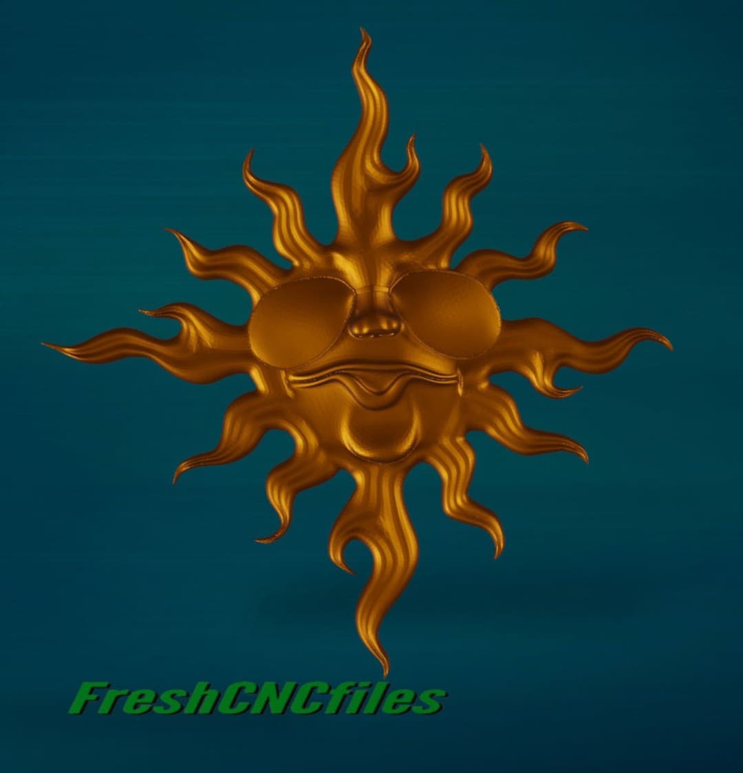 Sun With Face | CNC 3D Relief File STL - Etsy