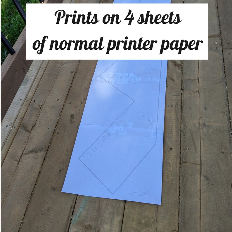 Stair Stringer Template Two 2 Steps for 2x10 Lumber - Etsy