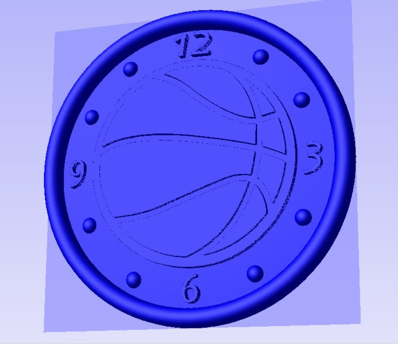 Basketball Clock | CNC 3D Relief File STL - Etsy