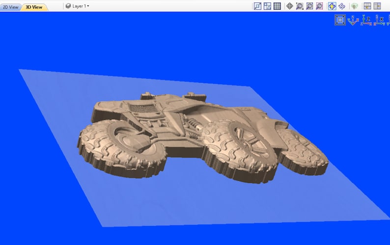 ATV 4 Wheeler CNC 3D Relief File STL - Etsy