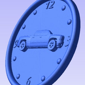 Pick-up Truck Clock | CNC 3D Relief File STL - Etsy