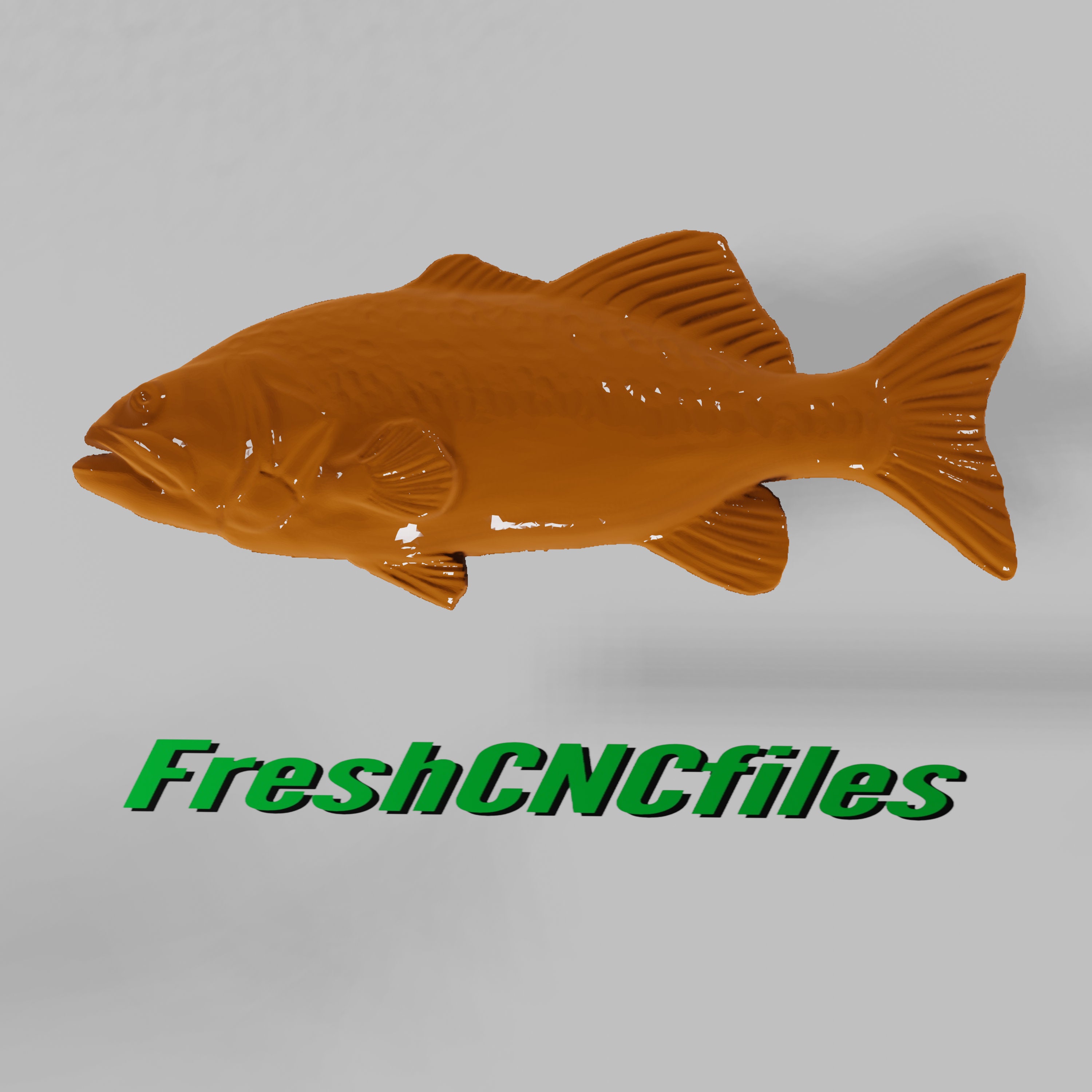 Rudd Fish CNC 3D Relief File STL - Etsy