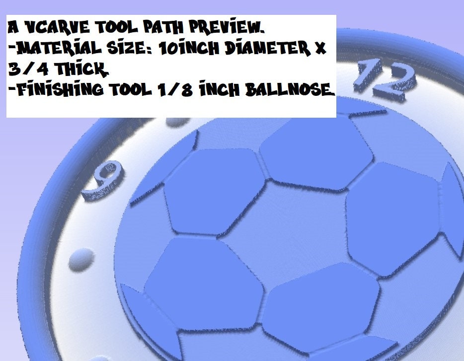 Soccer Clock CNC 3D Relief File STL - Etsy