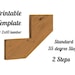 Stair Stringer Template | Two (2) Steps for 2x10 Lumber - Etsy Canada