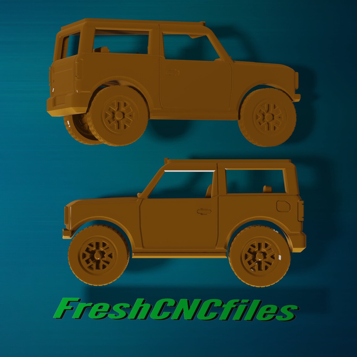 Ford Bronco CNC 3D Relief File STL 2 Angles, 2 Files (Instant Download ...