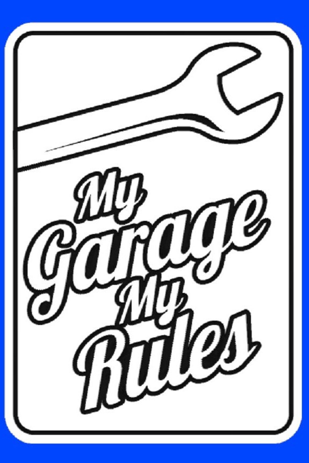My Tools My Rules Wrench Sign | CNC SVG Digital File - Etsy