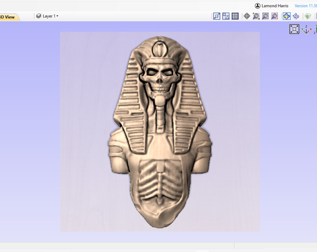 Egyptian Pharaohs Mummy CNC 3D Relief File STL King and Queen - Etsy Canada