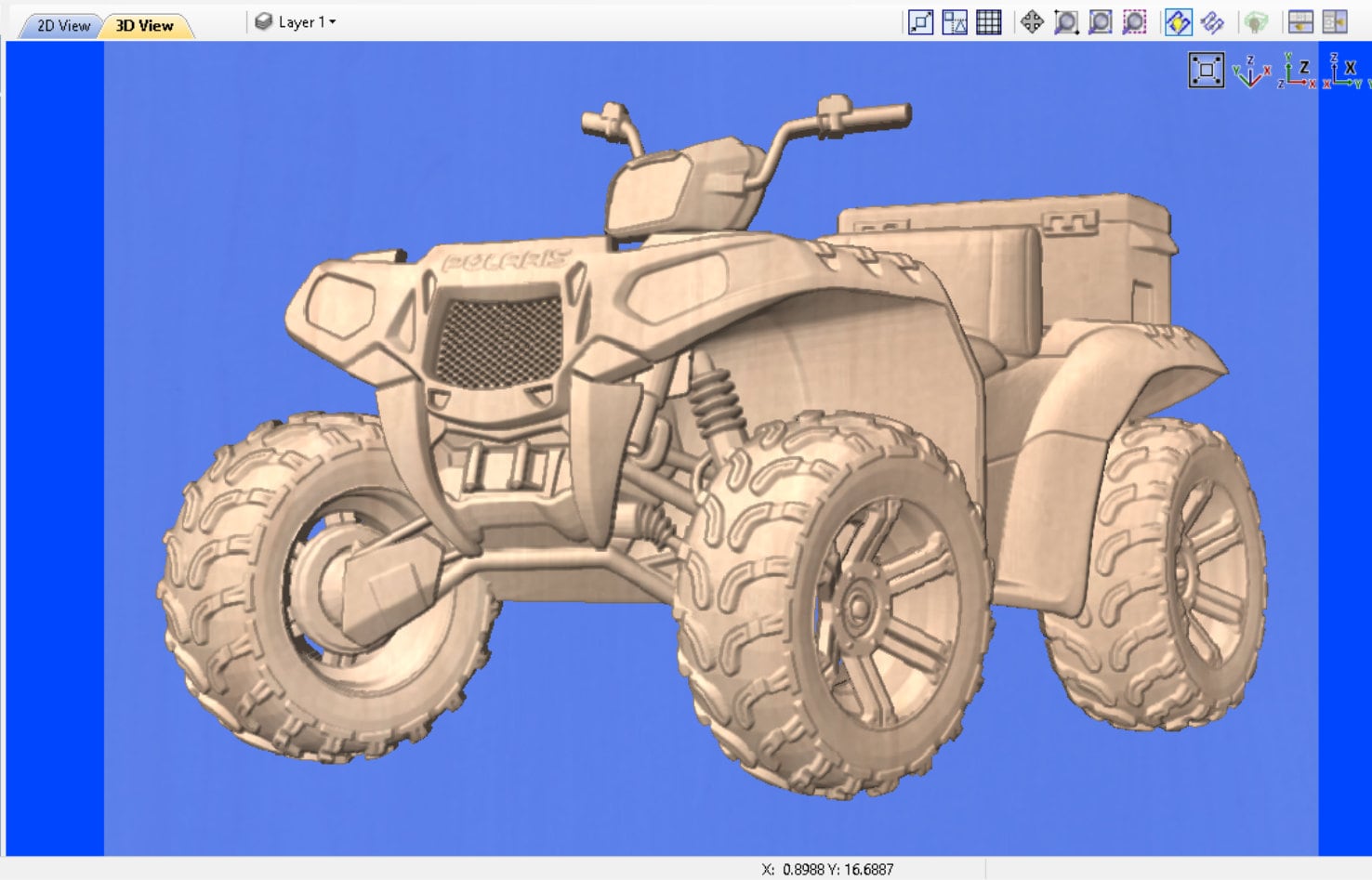 ATV 4 Wheeler | CNC 3D Relief File STL - Etsy