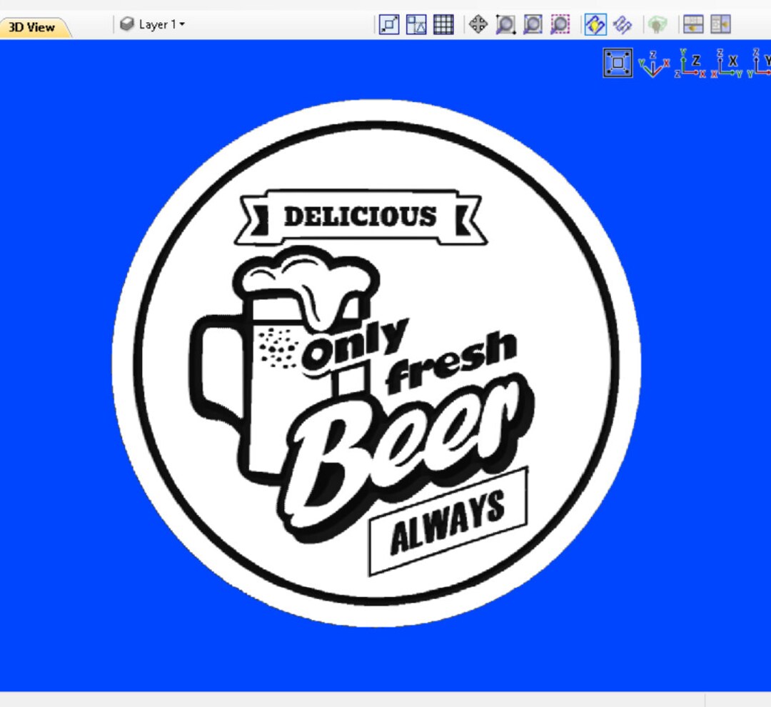 Fresh Beer, Retro Style Sign | CNC SVG File - Etsy