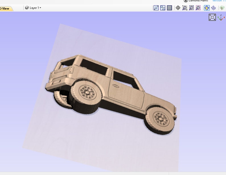 Ford Bronco CNC 3D Relief File STL 2 Angles, 2 Files (Instant Download ...
