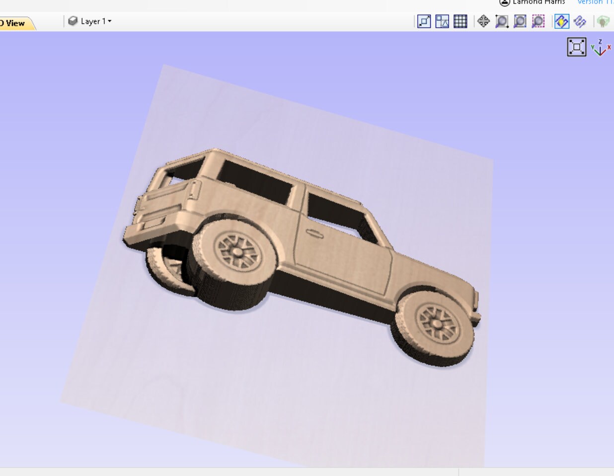 Ford Bronco CNC 3D Relief File STL 2 Angles, 2 Files (Instant Download ...