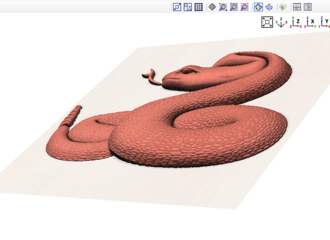 Snakes 3 Files CNC 3D Relief File STL - Etsy