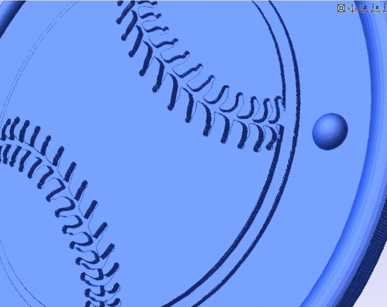 Baseball Sign CNC 3D Relief File STL - Etsy