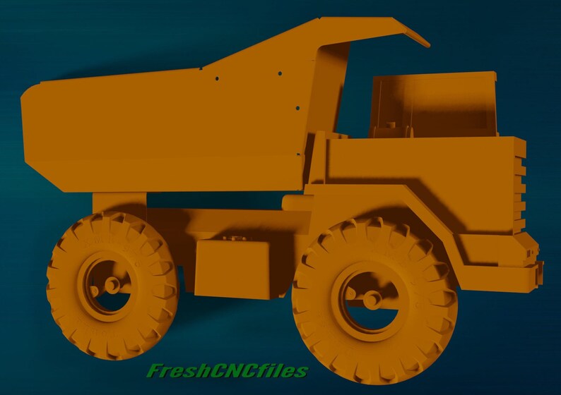 Tonka Dump Truck CNC 3D Relief File STL - Etsy