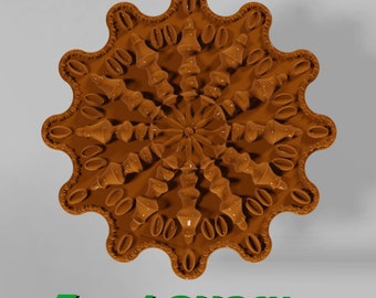 Sun Frame Mirror Decor CNC 3D Relief File STL - Etsy