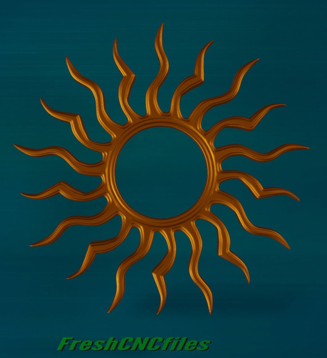Sun Frame Mirror Decor | CNC 3D Relief File STL - Etsy
