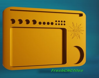 Sun Frame Mirror Decor CNC 3D Relief File STL - Etsy