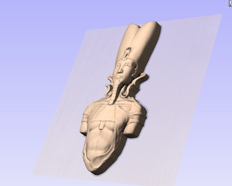 Egyptian Pharaohs CNC 3D Relief File STL King and Queen - Etsy