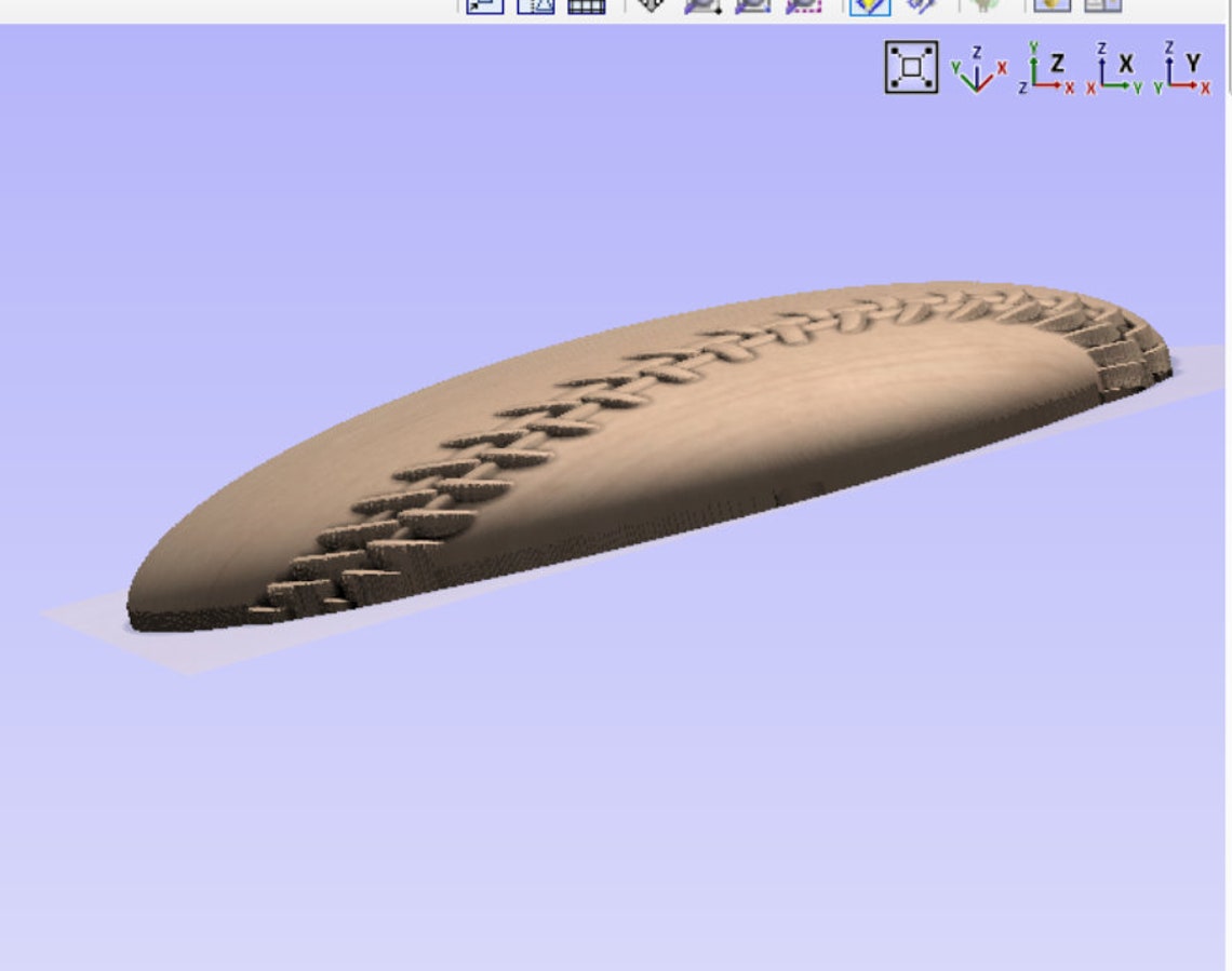 Baseball CNC 3D Relief File STL - Etsy